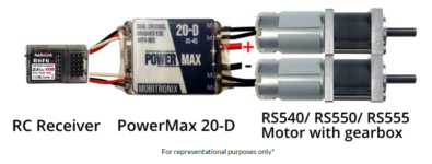 High Quality Dual Channel Brushed ESC Motor Controller with EBD - 20A ...